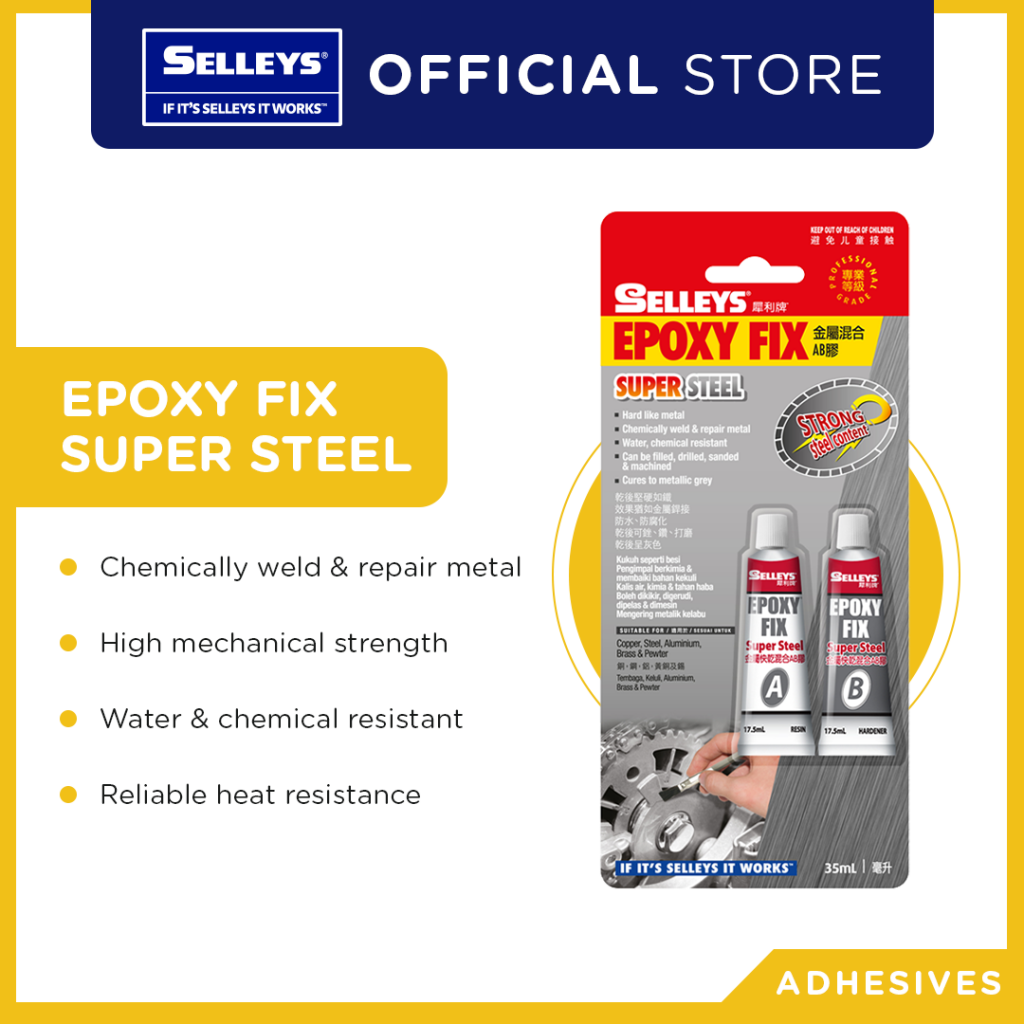 Buy Epoxy Fix Super Steel Online at Selleys Singapore