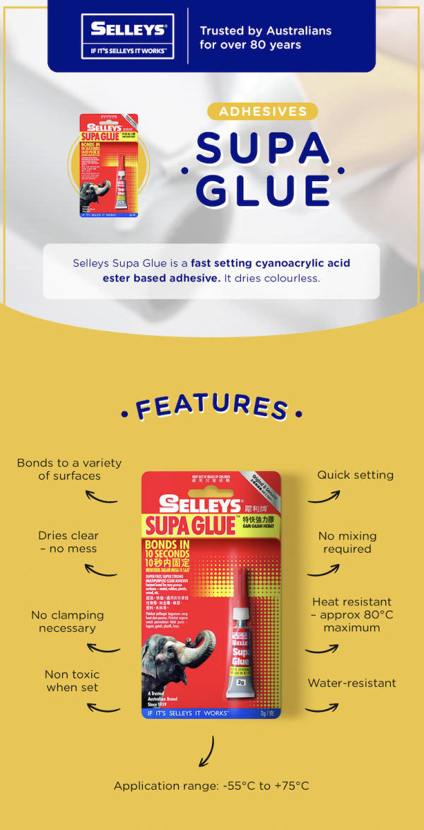 Buy Supa Glue Online at Selleys Singapore