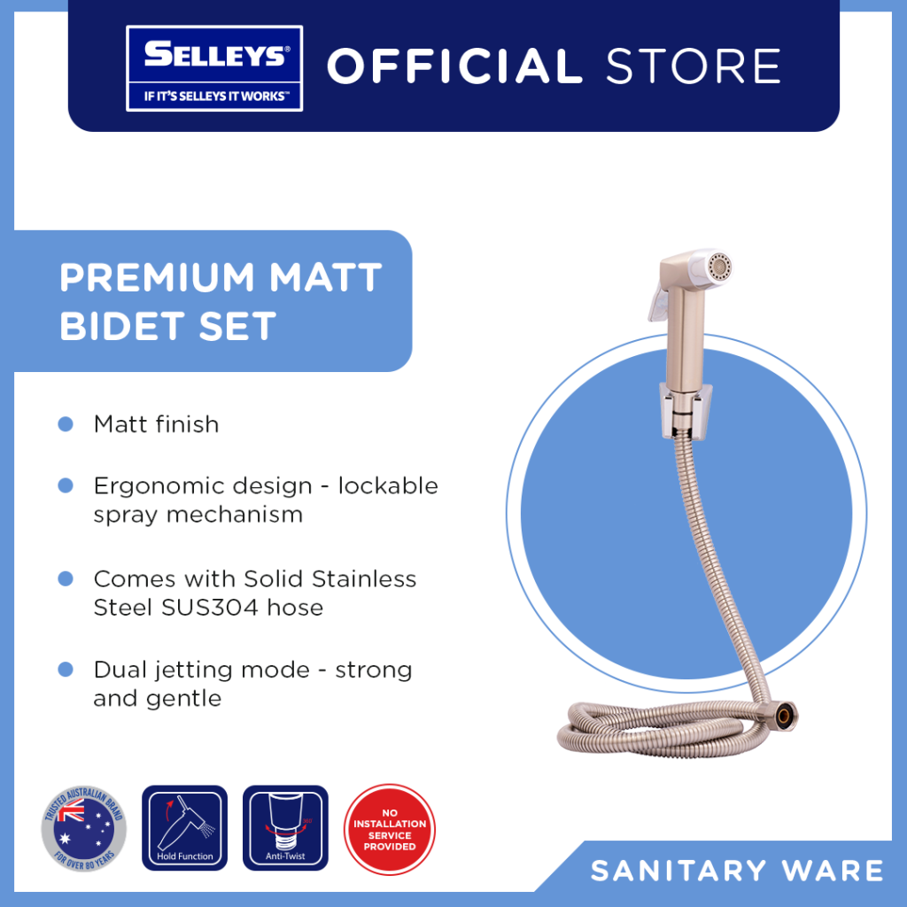 Buy Bidet Spray and Hose Sets Online at Selleys Singapore