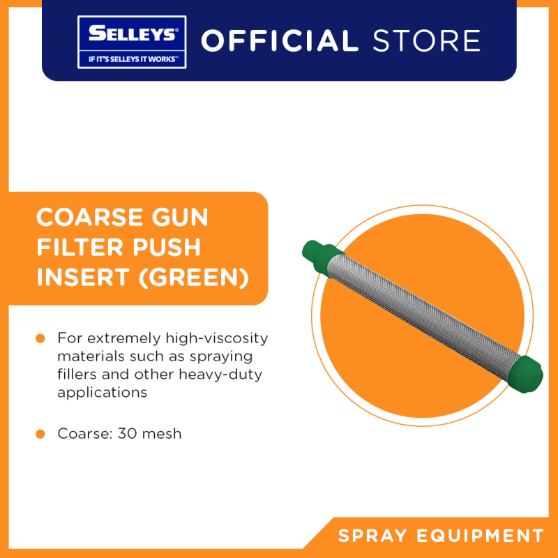 Coarse Gun Filter Push Insert (Green) - Selleys