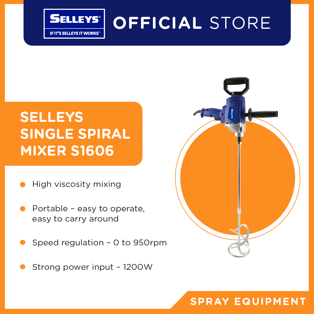 Selleys Single Spiral Mixer S1606 - Selleys