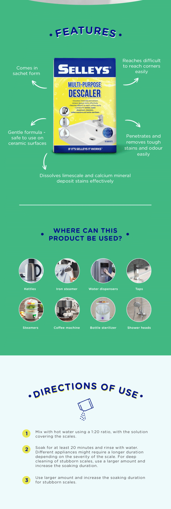 Buy Multi-Purpose Descaler Online at Selleys Singapore