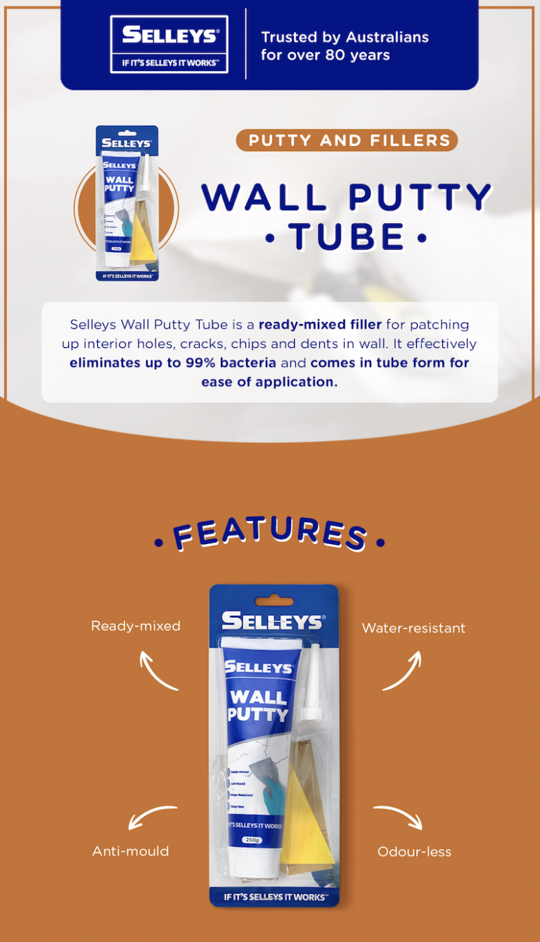 Wall Putty Tube - Selleys