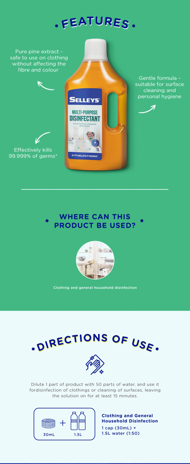 Multi-Purpose Disinfectant - Selleys