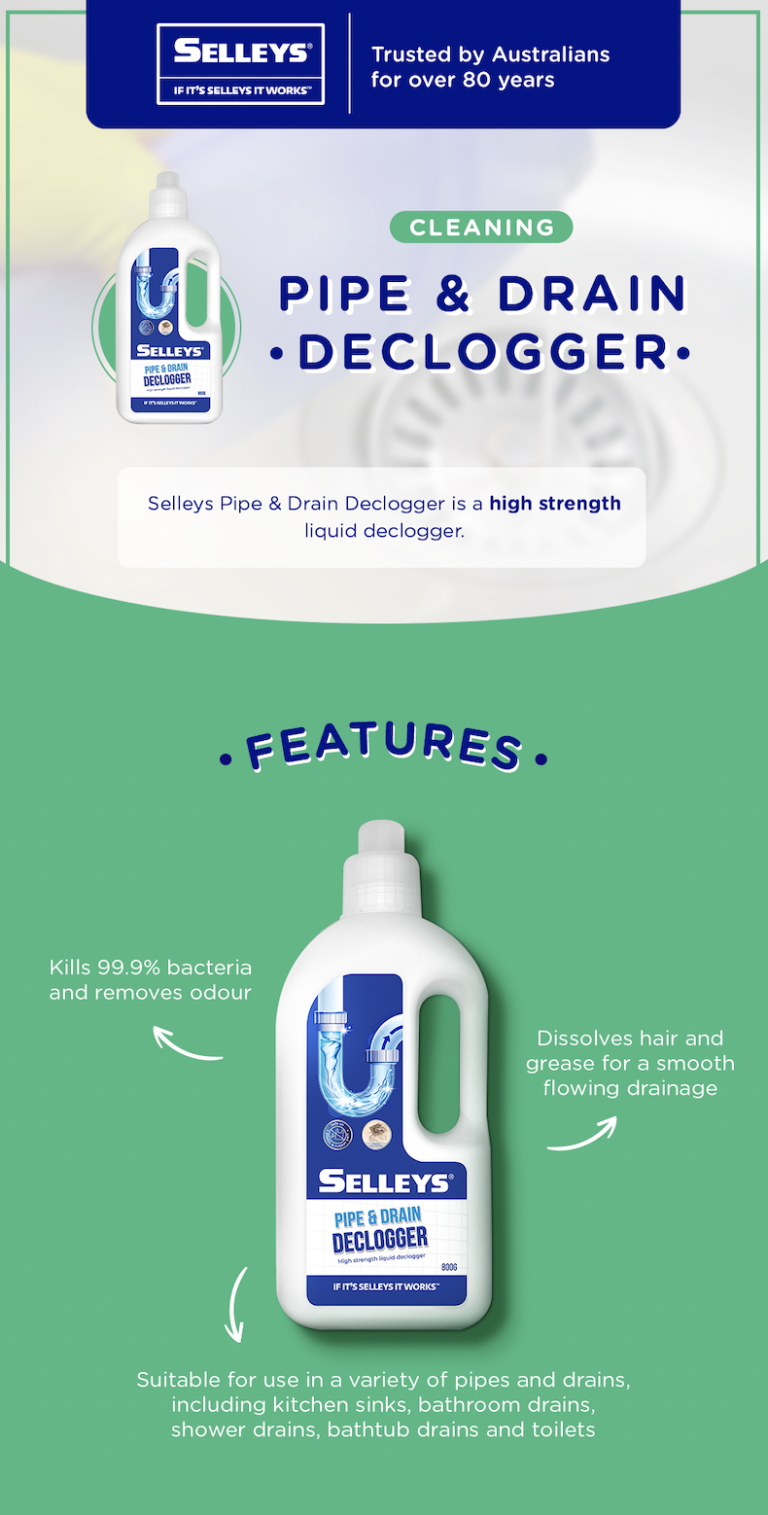 Pipe & Drain Declogger - Selleys