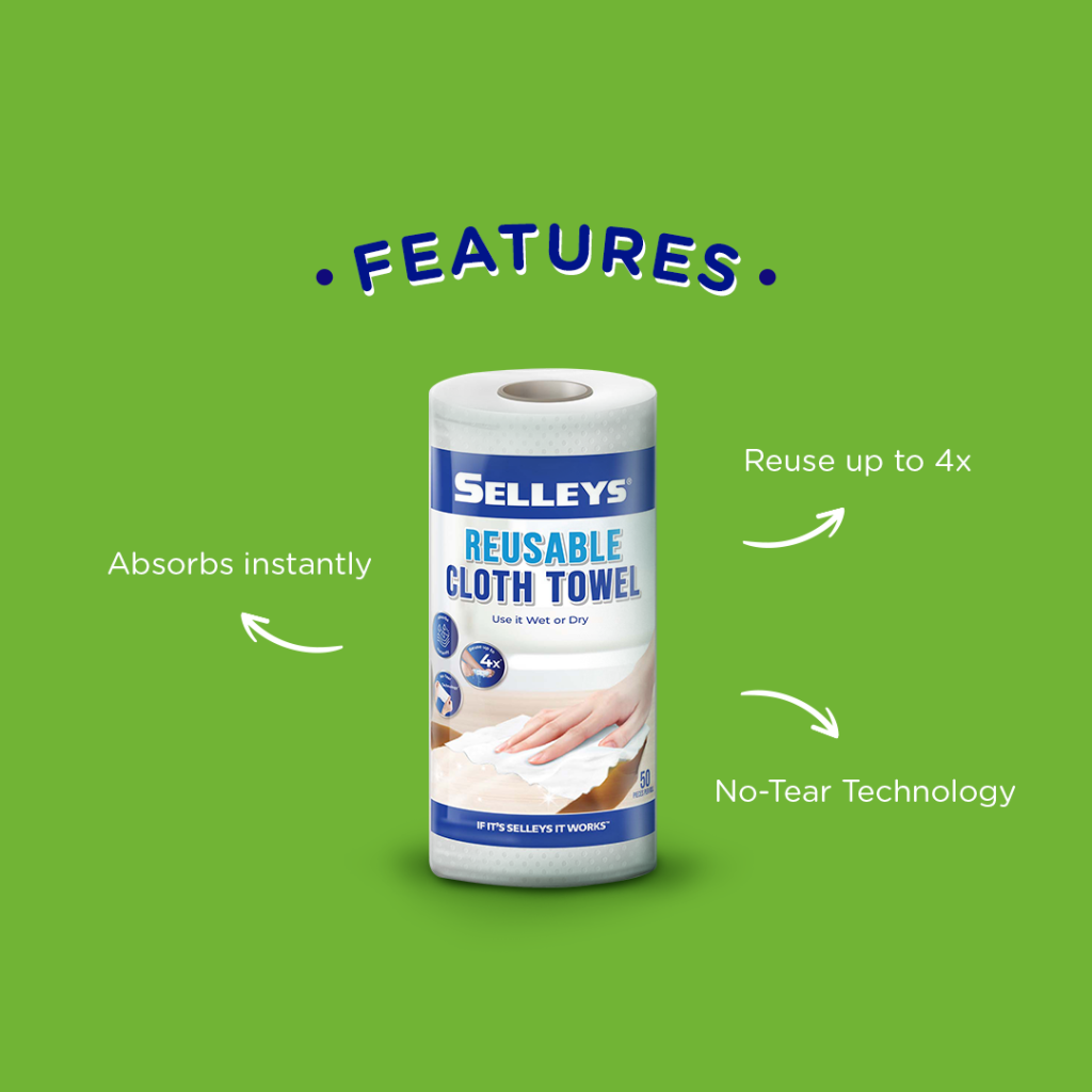 Reusable Cloth Towel (50 pieces) - Selleys